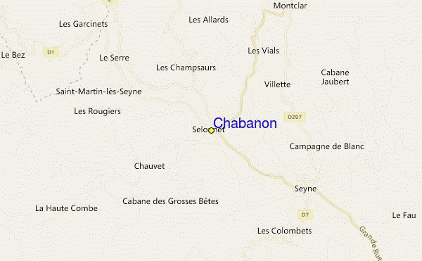 Guide de Station de Ski de Chabanon, Carte & hébergement vacances de ...