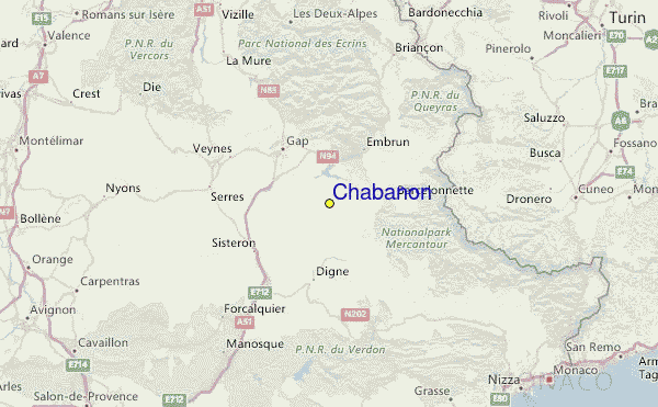 Guide de Station de Ski de Chabanon, Carte & hébergement vacances de ...