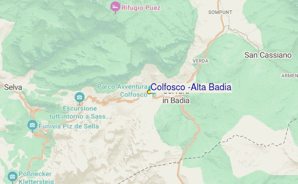 Guide de Station de Ski de Colfosco (Alta Badia), Carte & hébergement ...