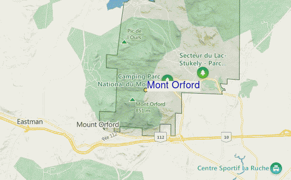 Guide de Station de Ski de Mont Orford, Carte & hébergement vacances de ...