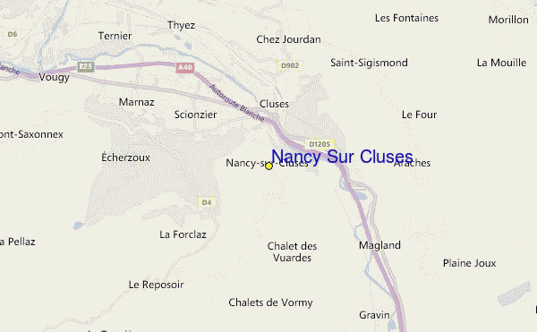 Guide de Station de Ski de Nancy Sur Cluses, Carte & hébergement ...
